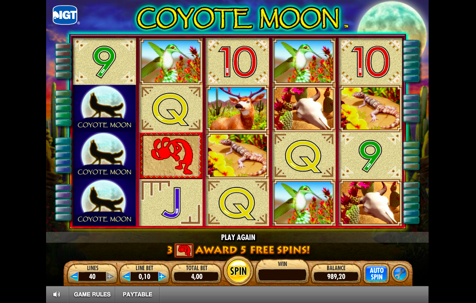 Coyote Moon Slot by IGT | Play for Free