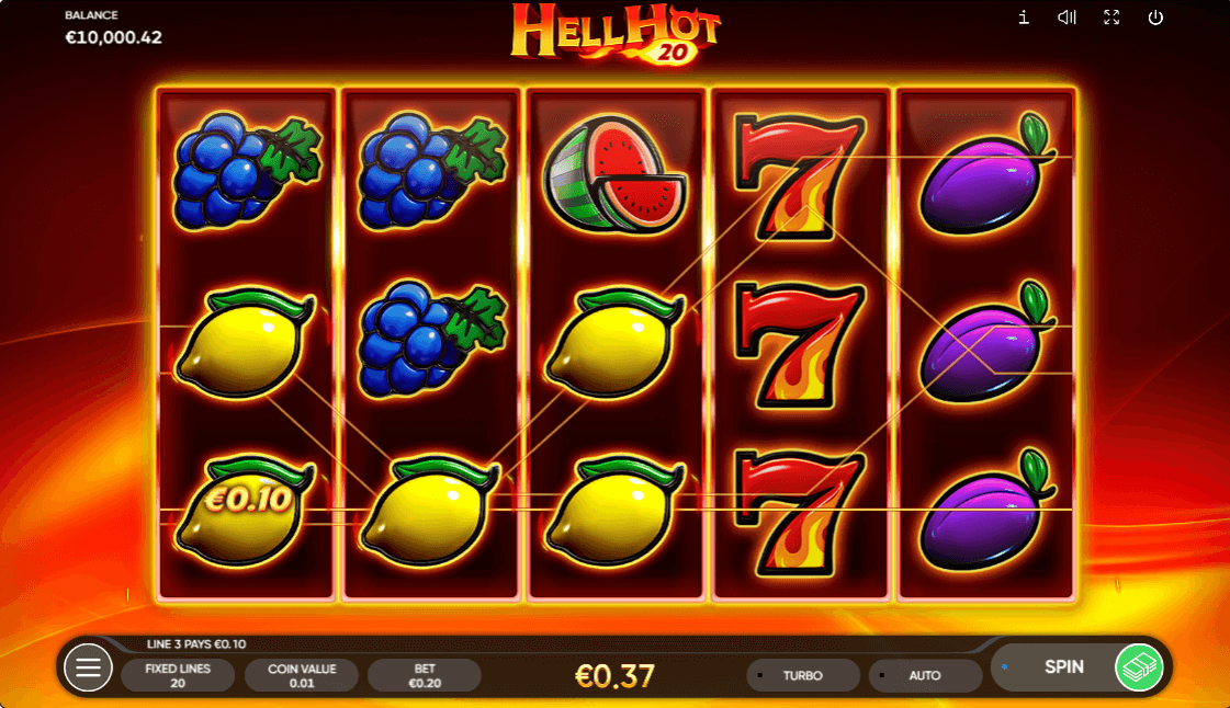 Hell Hot 20 Slot by Endorphina | Play for Free