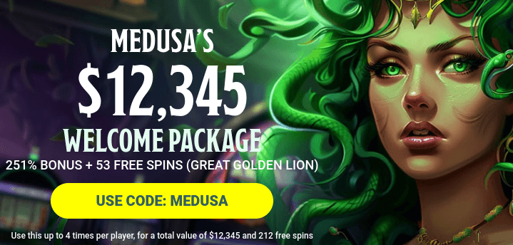 Mythical Gaming Awaits At Mega Medusa Casino - Chipy.com