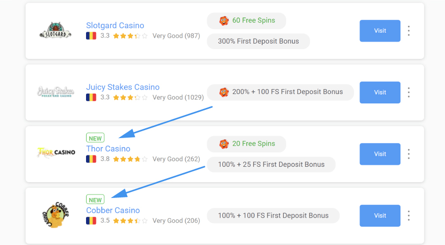 New Online Casinos 🔔 - Latest Real Money Casino Sites 2025